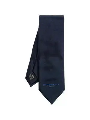 Givenchy Embroidered Silk Tie