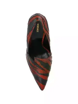 Versace Tigre Snakeskin-effect Leather Pumps