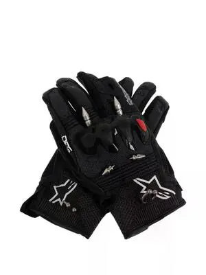 Balenciaga Studded Star Leather Gloves