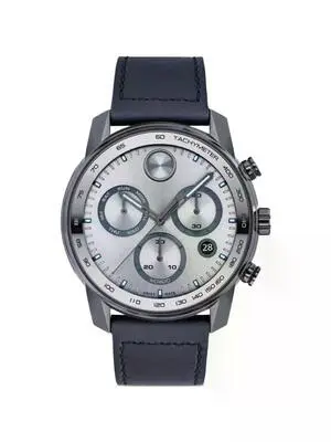 Movado Verso 44mm Chronograph Watch - Silver