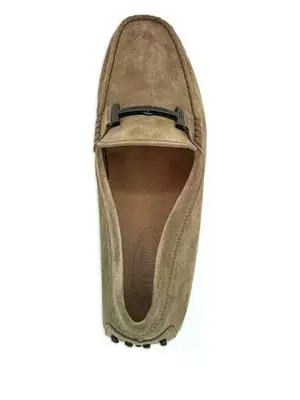 TOD'S Hardware-detail Suede Loafers