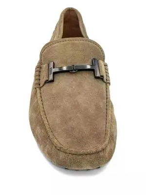 TOD'S Hardware-detail Suede Loafers