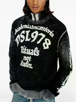 DIESEL® Logo Print Crew Neck Sweater
