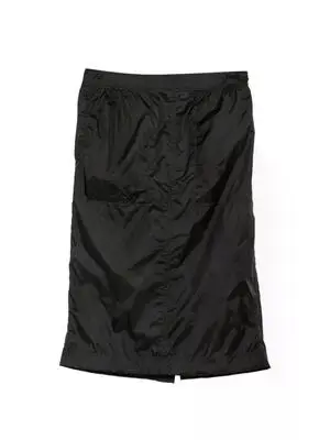 Saint Laurent Ruched Detail Midi Skirt