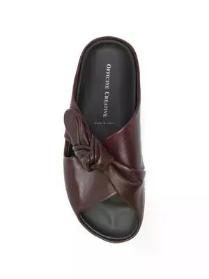 Officine Creative Pelagie Knotted Leather Mules