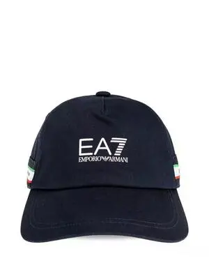 EA7 Emporio Armani Logo Print Baseball Cap - Blue
