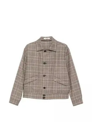 Tagliatore Prince Of Wales Check Jacket - Brown