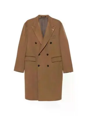 Tagliatore Double-breasted Coat - Brown