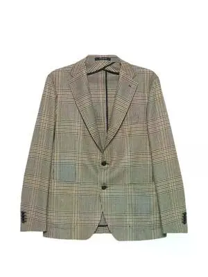 Tagliatore Prince Of Wales Check Blazer - Neutrals