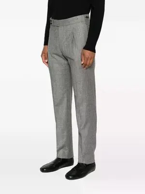 Tagliatore Brandon Houndstooth Pleated Trousers