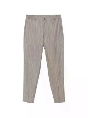 Tagliatore Tailored Pinstripe Trousers - Grey