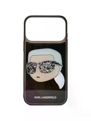 Karl Lagerfeld Glitter Graphic Iphone 17 Pro Case