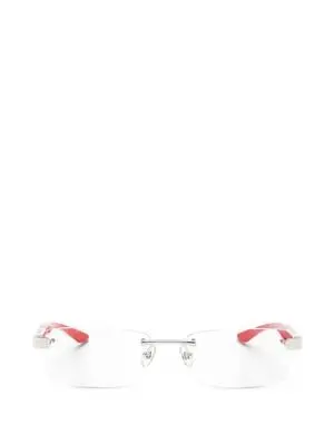 MAYBACH EYEWEAR The Artist Iii Rectangle-frame Glasses - Red