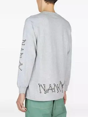 Nancy Ganz Graphic Print Crewneck Sweatshirt