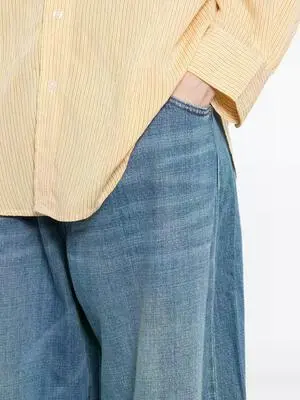 R13 Whiskered Pleated Jeans