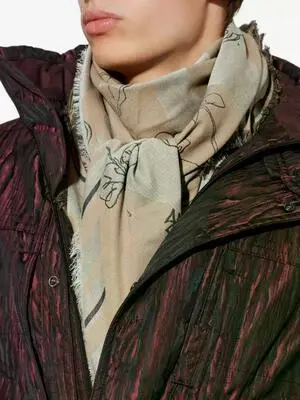 VIVIENNE WESTWOOD Orb-print Frayed Scarf
