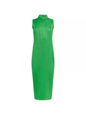Issey Miyake April Midi Dress - Green
