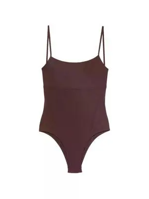 LAURA URBINATI Scoop Neck Swimsuit - Brown