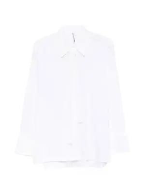 Liviana Conti Tie Detail Long-sleeve Shirt - White