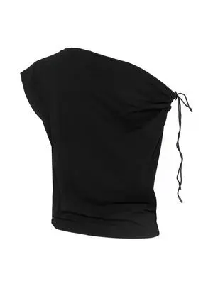 Alpha Studio Asymmetrical Neck Top - Black