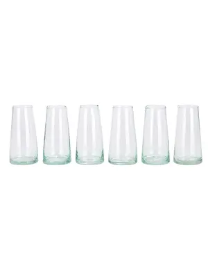 VERVE CULTURE Champagne Glasses, Set Of 6 - Clear
