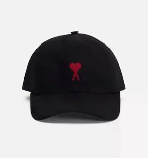 AMI Paris De Coeur Baseball Cap - Black