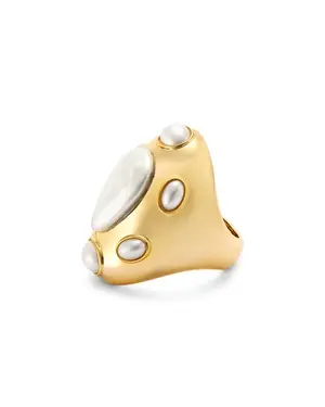 Ramy Brook Elissa Imitation Pearl Statement Ring