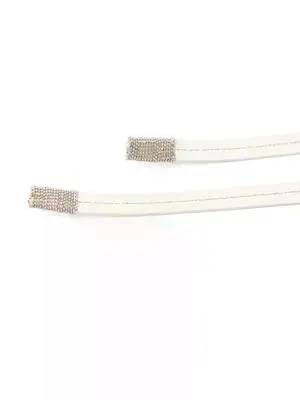 PANICALE Bead-embellished Leather Belt