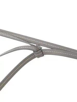 PANICALE Topstitched Belt With Embellished Tips