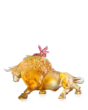 LIULI Step Into Prosperity Limited Edition Crystal Glass Sculpture
