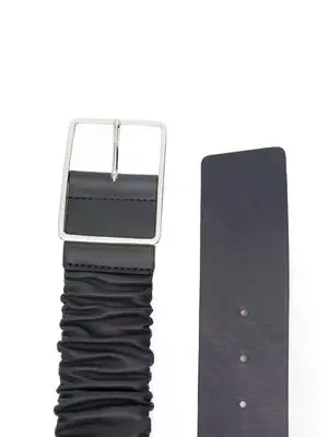 Agl Mabel Ruched Leather Belt