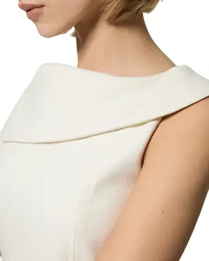 Karen Millen Asymmetric Neck Tailored Midi Dress