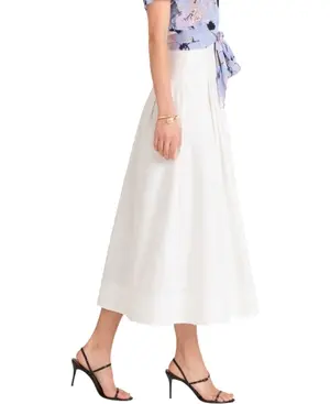 TEMPERLEY LONDON Elodie Midi Skirt - Ivory
