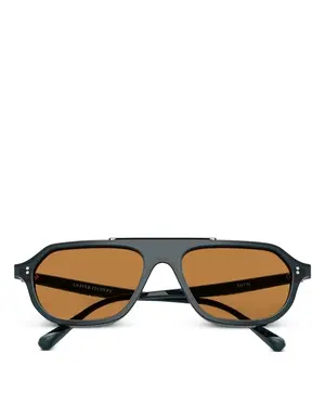 Oliver Spencer Estin Square Sunglasses, 58mm - Teal