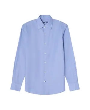 Robert Talbott Morgan Giro Inglese Shirt - Solid Blue