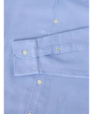 Robert Talbott Morgan Giro Inglese Shirt - Solid Blue
