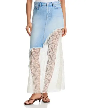 MOTHER The Peekaboo Maxi Skirt