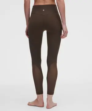 Lululemon Nulu And Mesh No Line High-rise Studio Tight 25 - Walnut Crunch