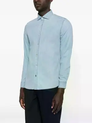 ALLEY DOCKS 963 Chambray-finish Shirt
