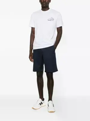 ALLEY DOCKS 963 Navy Elasticated Waistband Shorts