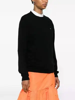 N°21 Logo Plaque Crew Neck Sweater