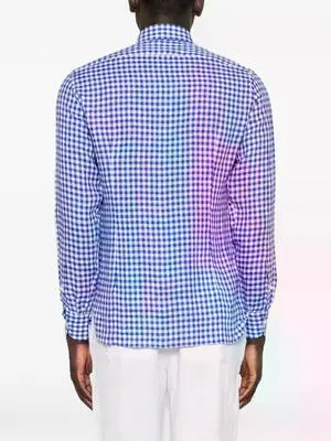 TRUZZI Gingham-pattern Button-down Shirt