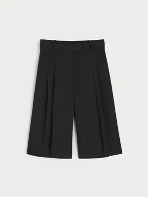 BY MALENE BIRGER Cymbaria High-waist Wide-leg Shorts - Black