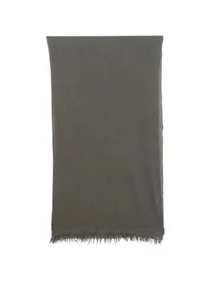 PRIVATE 0204 Fringed-edge Scarf - Grey