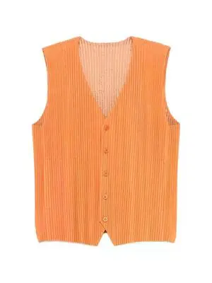 Issey Miyake V Neck Vests For Men