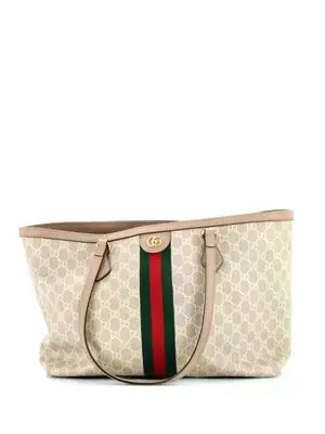 Gucci Ophidia Shopping Gg Coated Canvas Medium Tote Bag