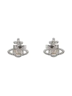 VIVIENNE WESTWOOD Olympia Pearl Orb Earrings - Silver