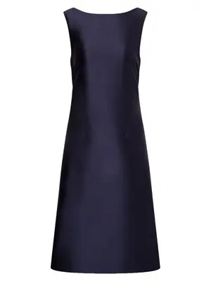 Alberta Ferretti Midi Satin Dress - Blue