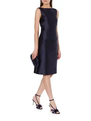 Alberta Ferretti Midi Satin Dress