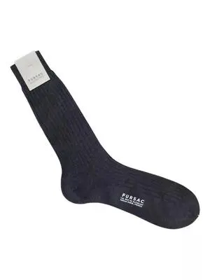 FURSAC Ribbed Cotton Socks - Grey